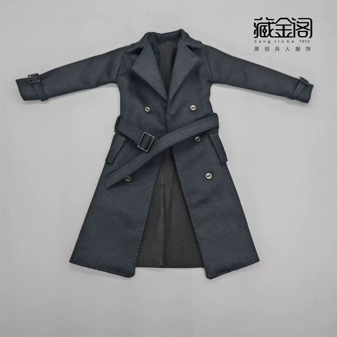 Куртка-тренч для фигурки солдата Snail CJG-076 1/6 12 дюймов Black Coat