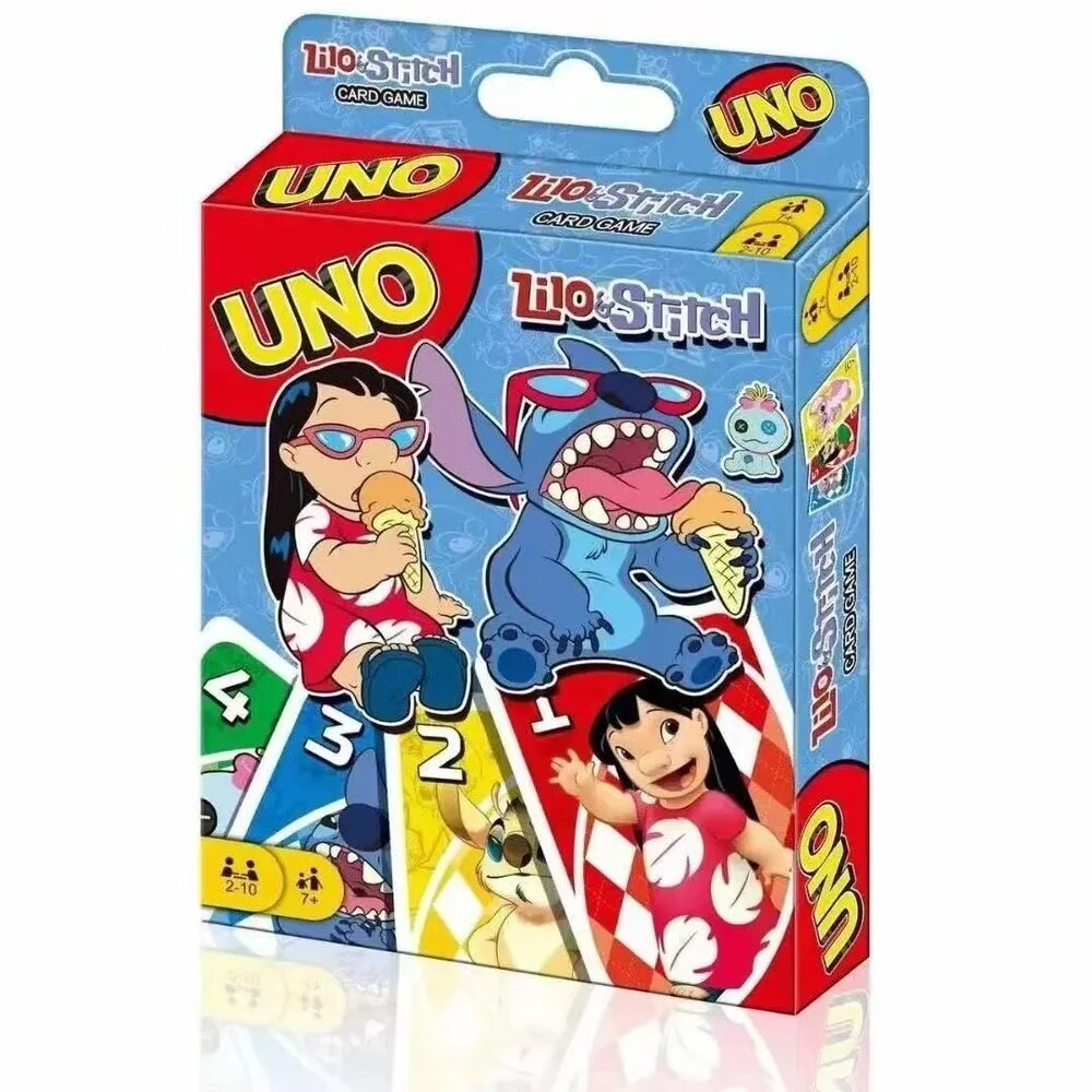 Настольная игра Уно Лерой и Стич для всей семьи карточная игра UNO Lilo & Stitch
