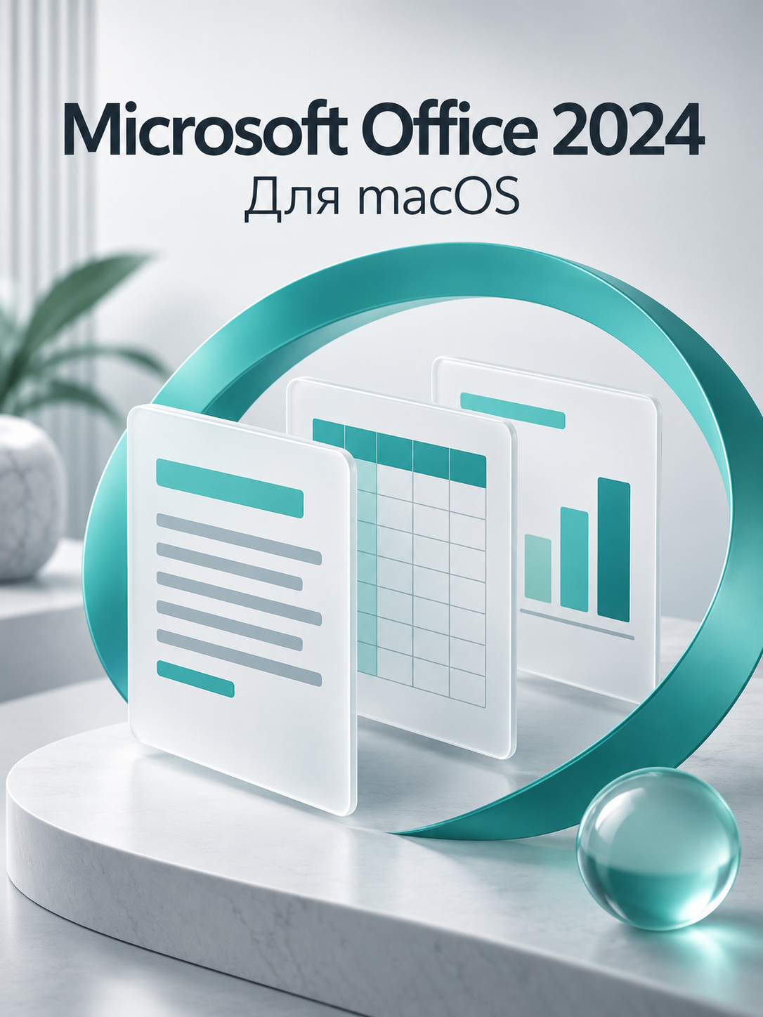 Microsoft Office 2024 для macOS — офисный пакет для учёбы и работы с текстами, таблицами и слайдами