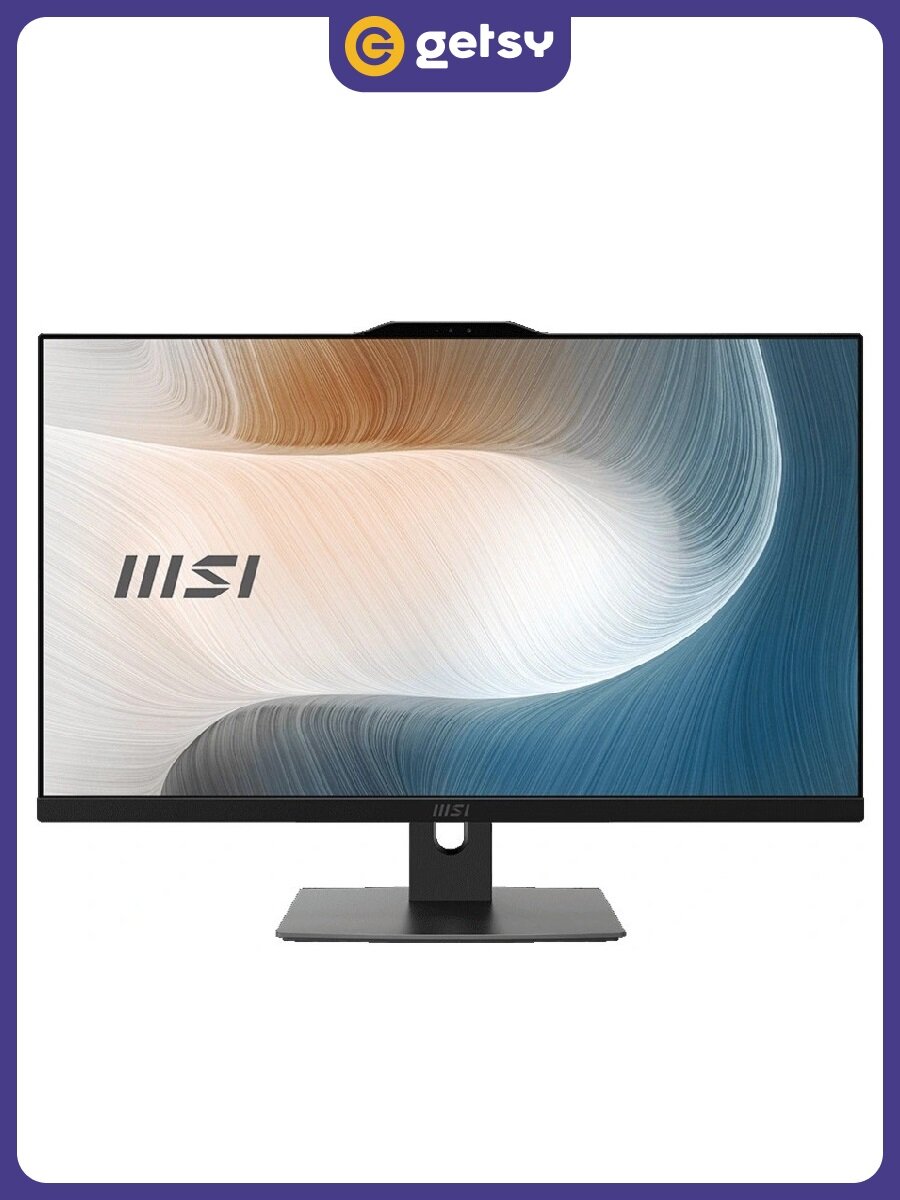 23.8" Моноблок MSI Modern AM242P 1MA-2408XRU, 1920x1080, IPS, Intel Core 5 120U, 16 Гб, 256 Гб SSD, без ОС, черный