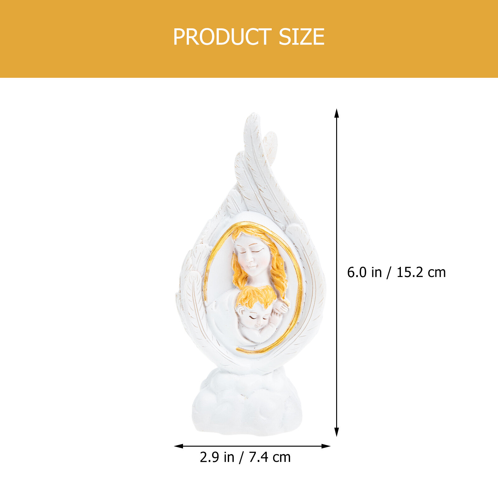 Статуэтка Иисуса Христа Из Прочного Материала Для Украшения Дома 15.2x7.4cm