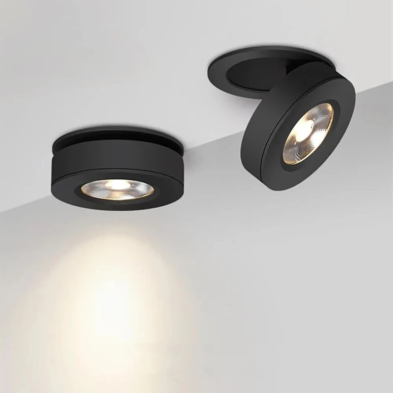 Светодиодный потолочный светильник ZHIO 3-15 Вт Black, 3000K Warm White, Черный, 5W Dimmable