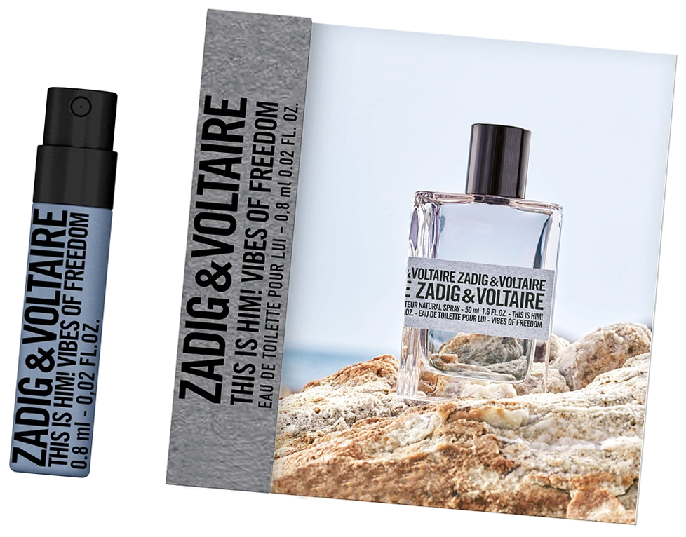 Сэмпл 0.8 мл / Zadig & Voltaire This Is Him Vibes Of Freedom - мужской парфюм