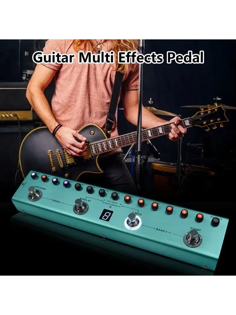 KNOW EASY-M-WAVE Tank-G Indie Гитарная педаль мультиэффектов Dapper Indie Distortion Reverb Delay