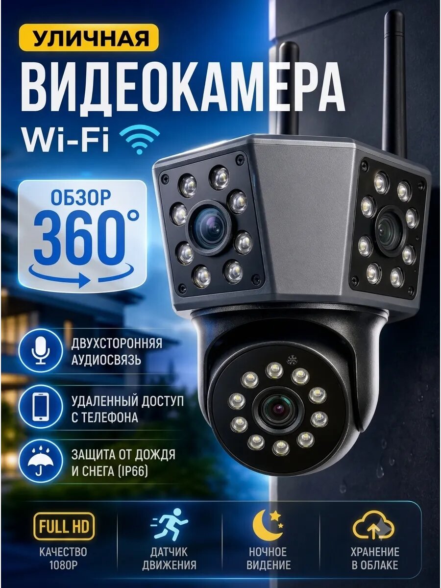 Умная камера видеонаблюдения с wi-fi