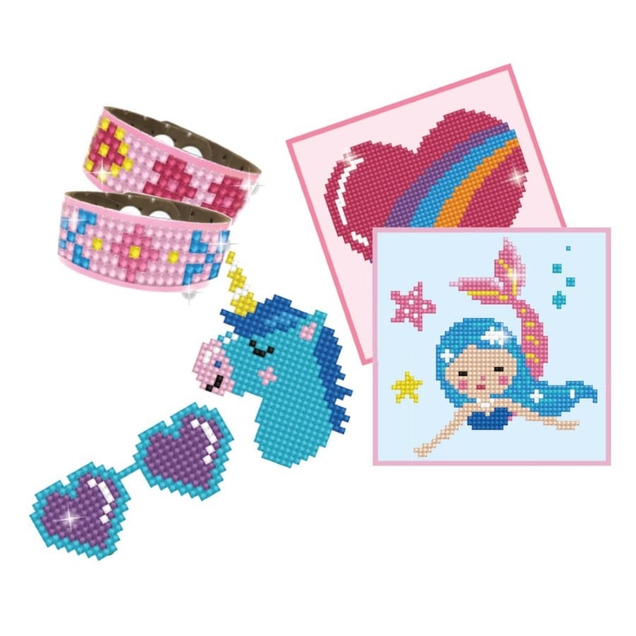 Мозаика Diamond Dotz Girl Variety pack, разноцветный