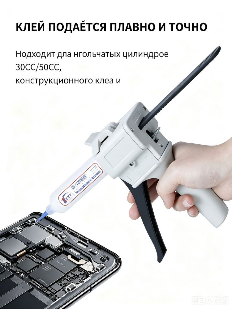 Профессиональный ручной дозатор-пистолет для УФ-клея (30/55 мл), усиленный толкатель шприцев 30cc и 55cc для эпоксидной смолы и герметика, инструменты StarTops