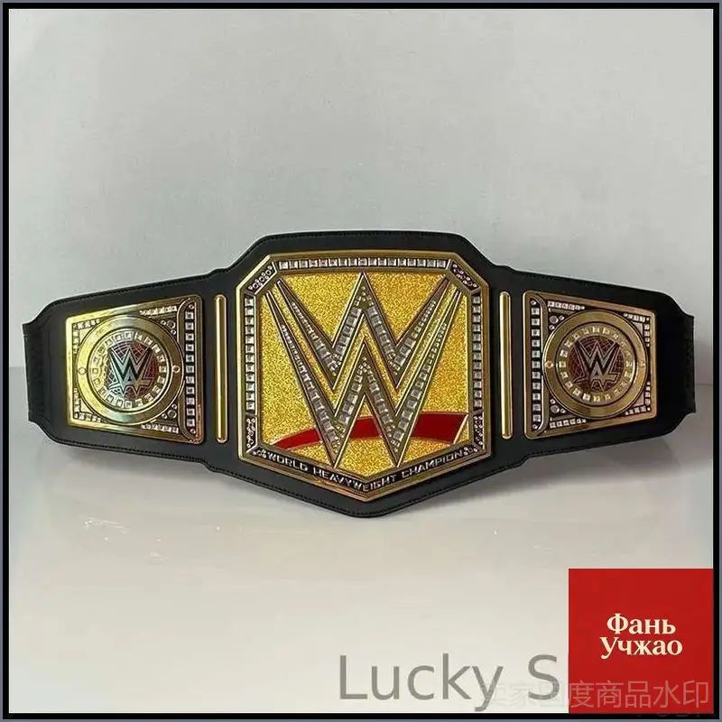Эксклюзивная реплика супертяжелого чемпионского пояса WWE, 125 см, для боксерского матча Golden Belt Fighting в масштабе 1:1