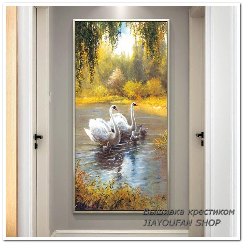 Набор для вышивания крестом, 11 Канiteй (11CT), канва 60x110 см, готовая вышивка 50x100 см