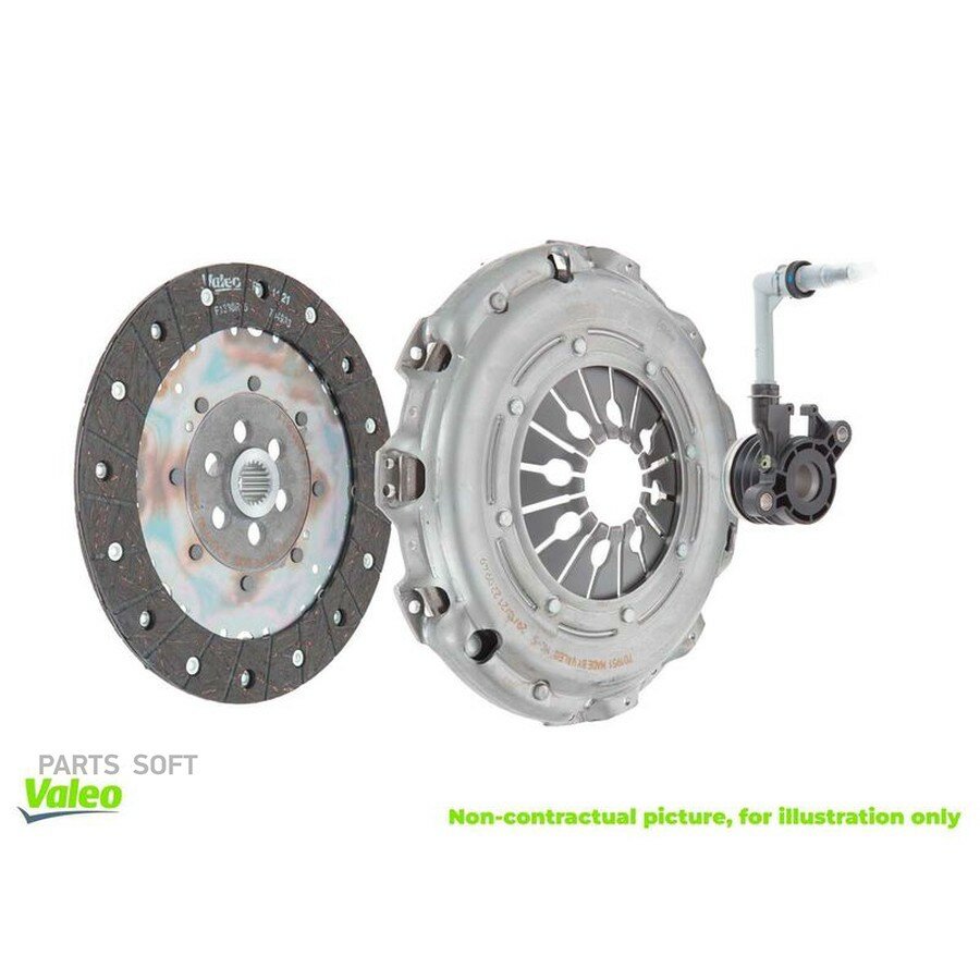 Комплект сцепления от официального дистрибьютора, VALEO, артикул 834529