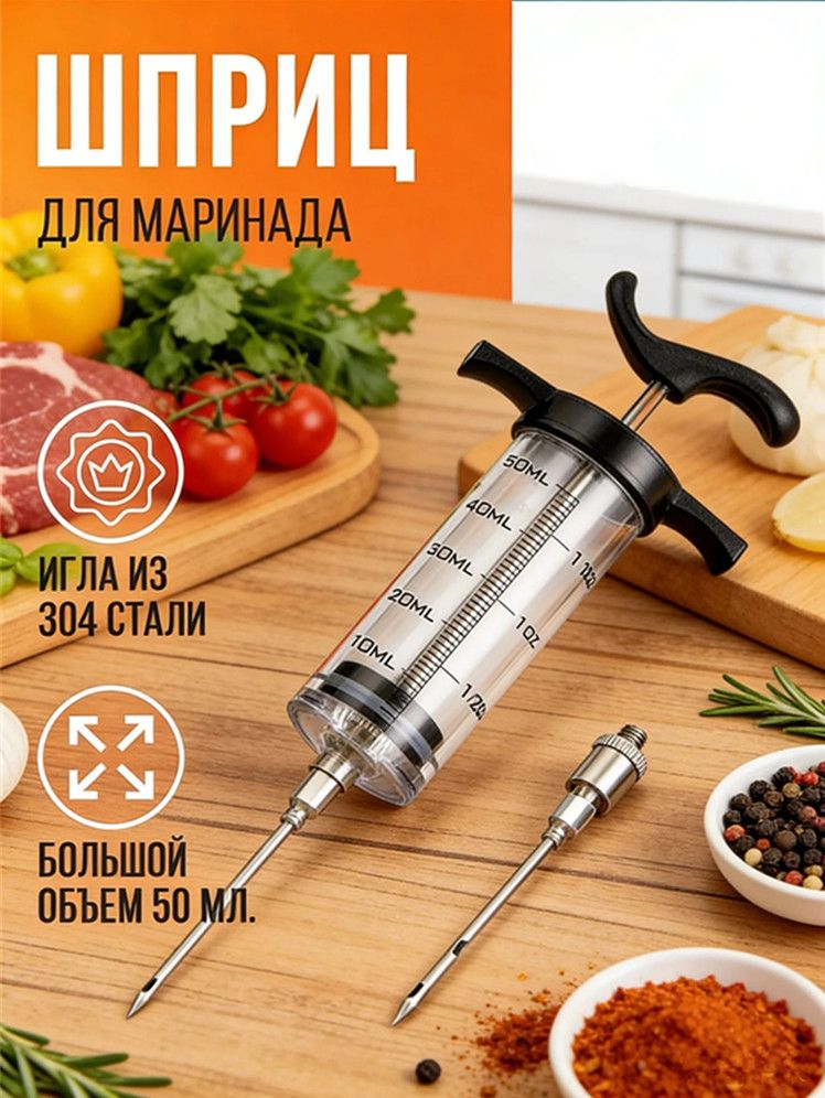 Шприц для мяса насадок 1 шт