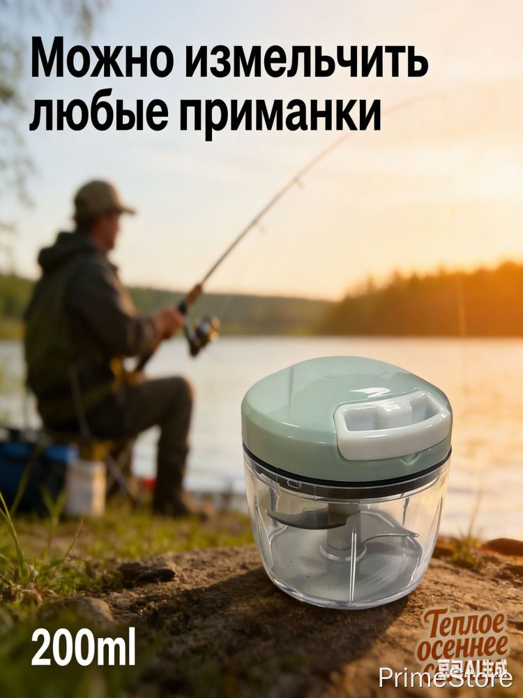 Небольшой измельчитель для продуктов, подходящий для приготовления рыбной приманки, для рыбалки1 шт.