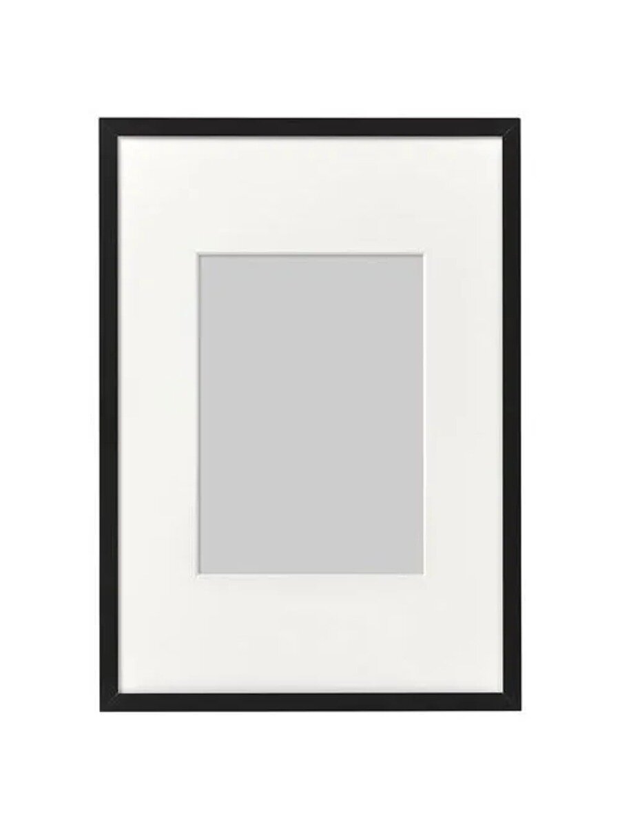 IKEA Фоторамка, 1 фото, Размер фотографии 210x300 mm, Цвет черный
