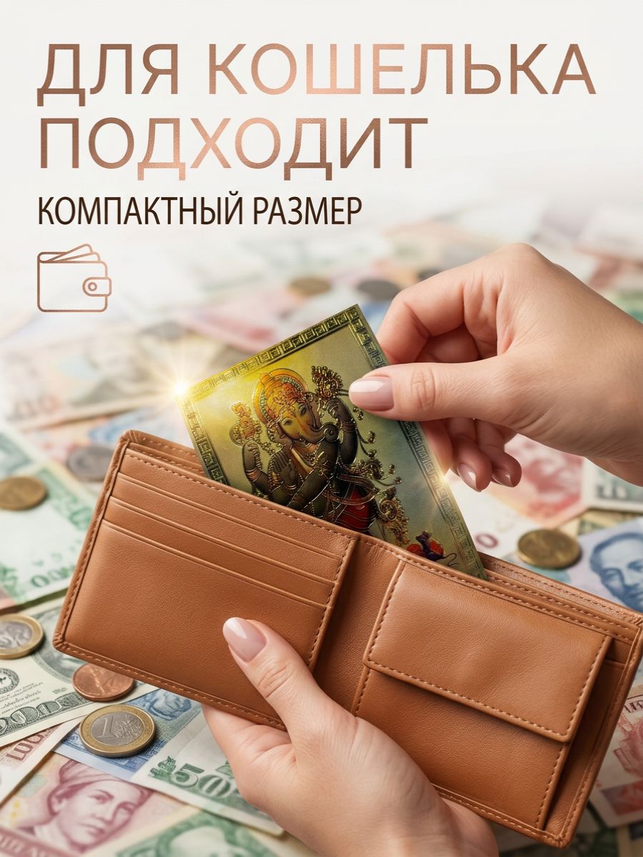Янтра Наклейка оберег Ганеш танцующий, исполнит ваши желания, 8см