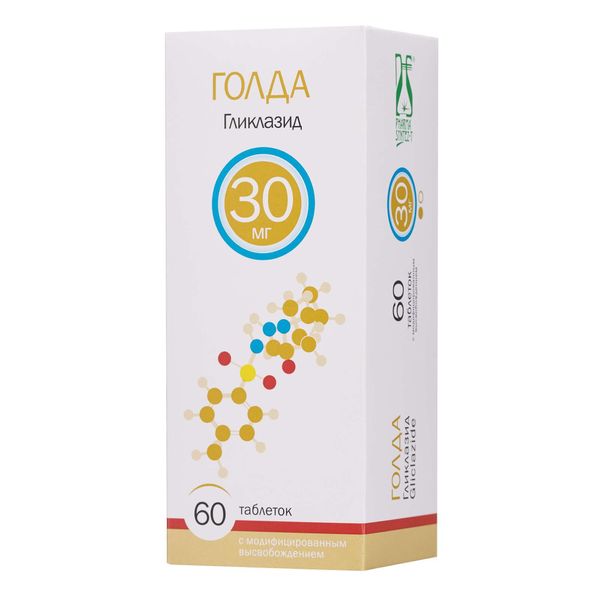 Голда МВ таблетки с модифицированным высвобождением 30мг 60шт