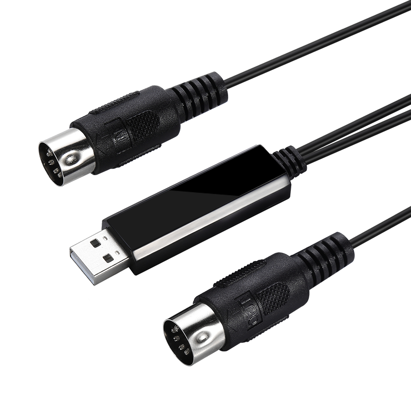 Maneryuepu USB в пятиконтактный MIDI кабель для iPad электронных барабанов и клавишных музыкального производства Характеристики：USB в пятиконтактный MIDI последовательный кабель