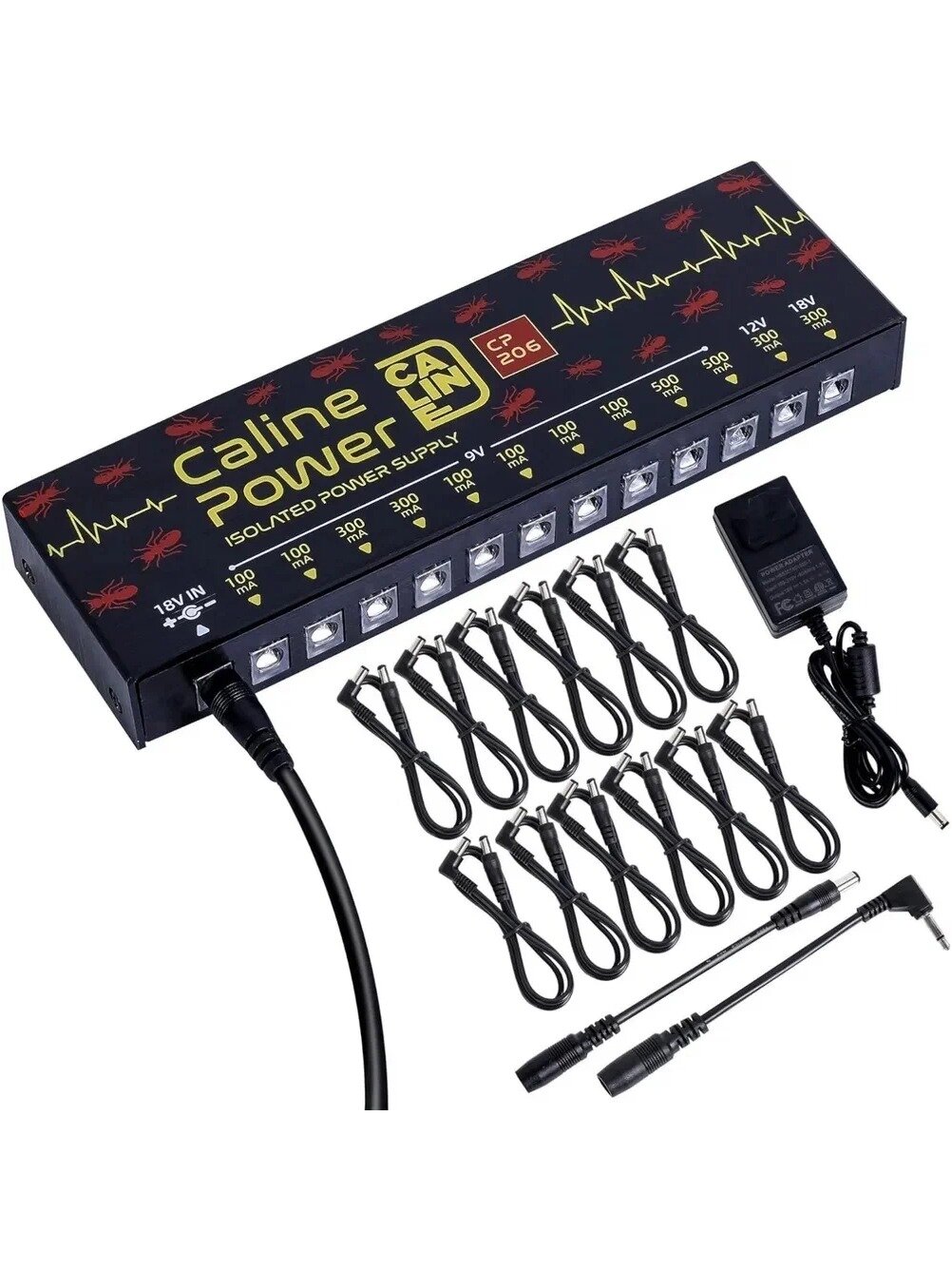 Блок питания для педалей гитарных эффектов Caline CP-206 Multi-Output Power Supply