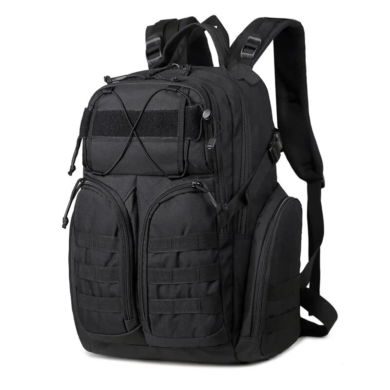 Рюкзак тактический камуфляжный 40 л с системой MOLLE и отделением для ноутбука 15.6" из нейлона 600D — фото 1