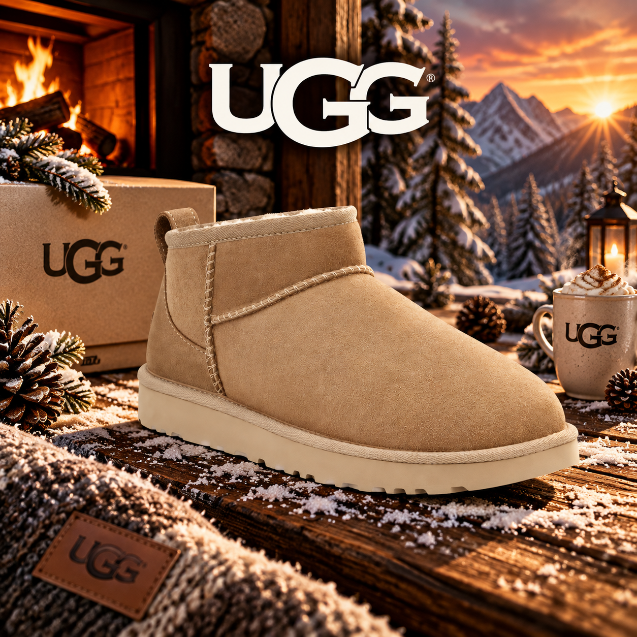 Угги UGG UGG Classic Ultra Mini Boot Sand, размер 39 RU, sand — фото 1