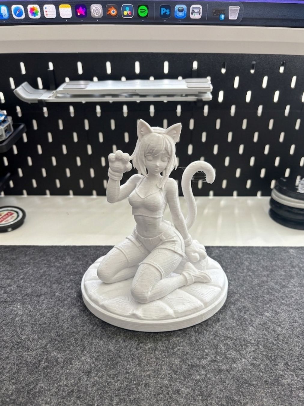 3D Фигурка "Милая Кошка-Девушка" Neko Waifu Аниме Статуэтка