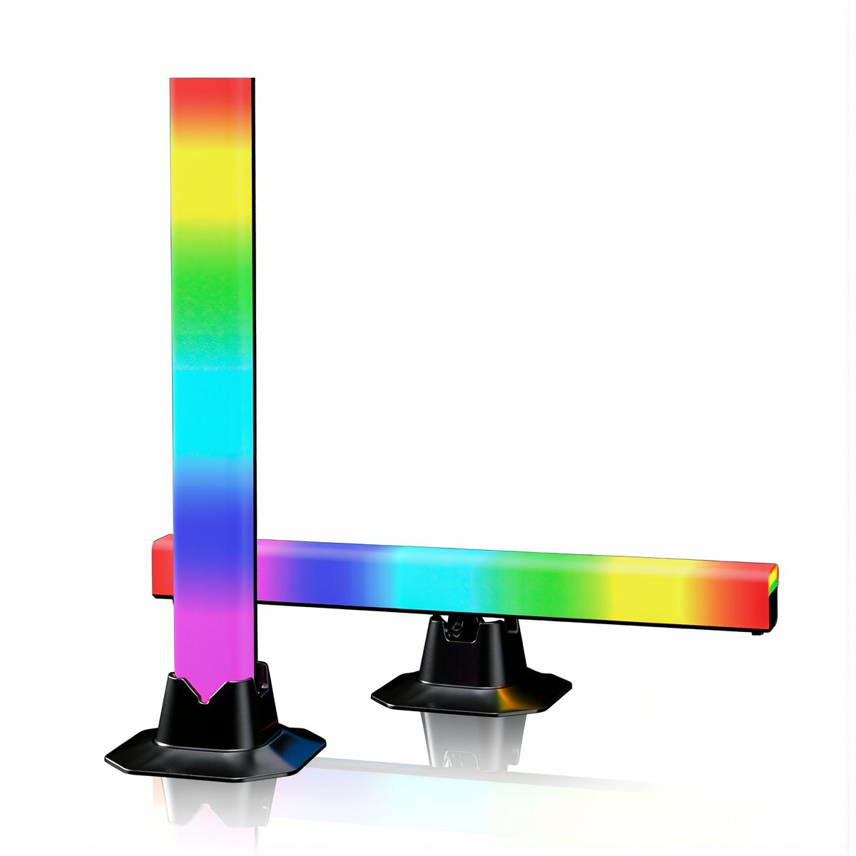 Подсветка из прочного матового пластика rgb блютуз приложение музыкальный ритм набор два элемента гейминг долгая работа