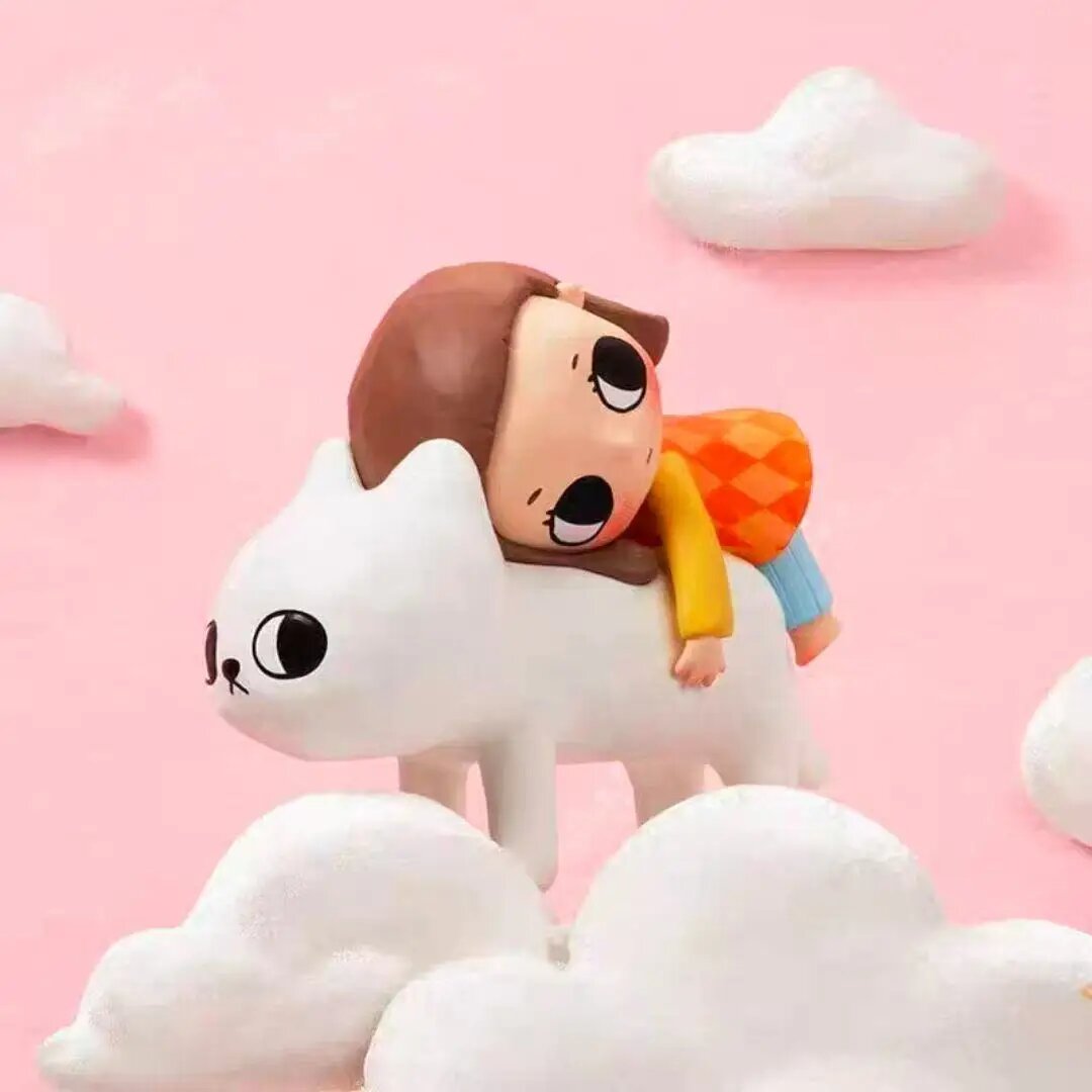 Фигурка POP MART Soft Life Nyota, белый, cats Hug