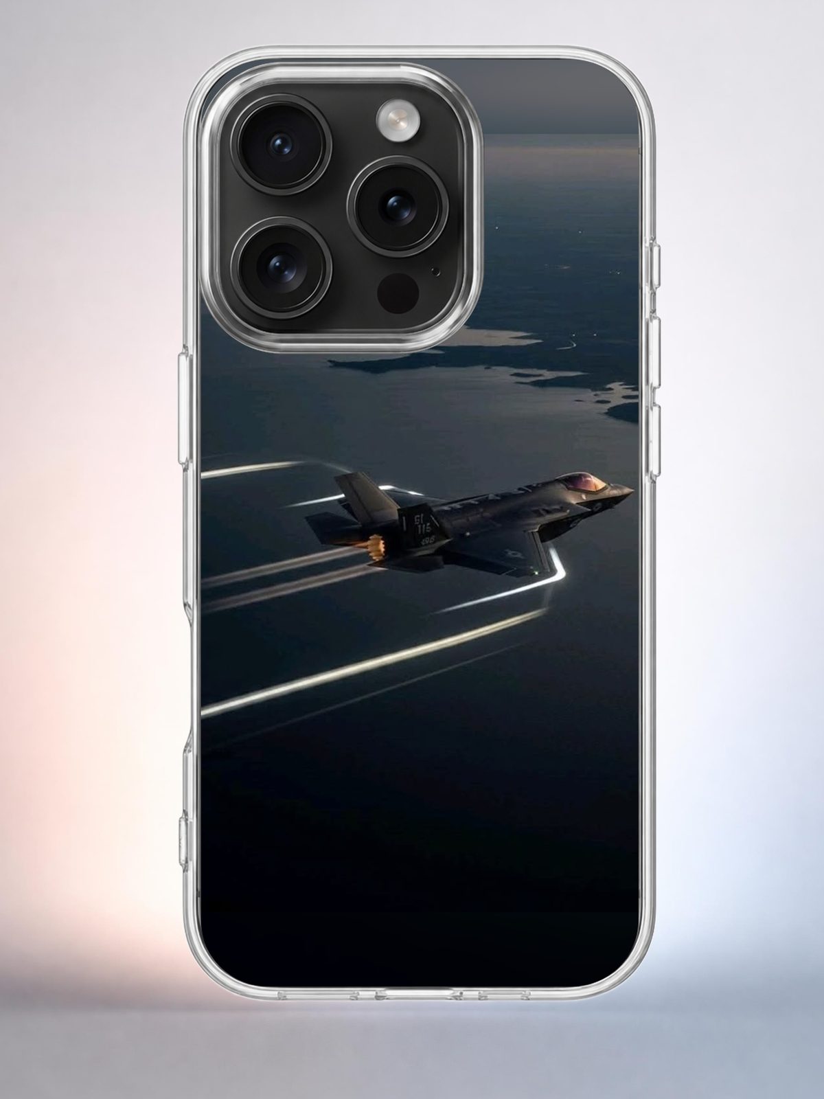 Чехол iPhone 15 Pro F-35 Lightning Y2K Indie Sleaze