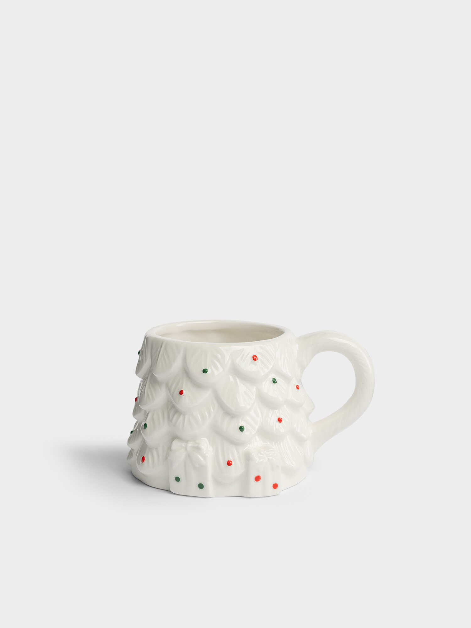 Кружка, 400 мл, фарфор P, молочная, Ель, Christmas ivory, Kuchenland