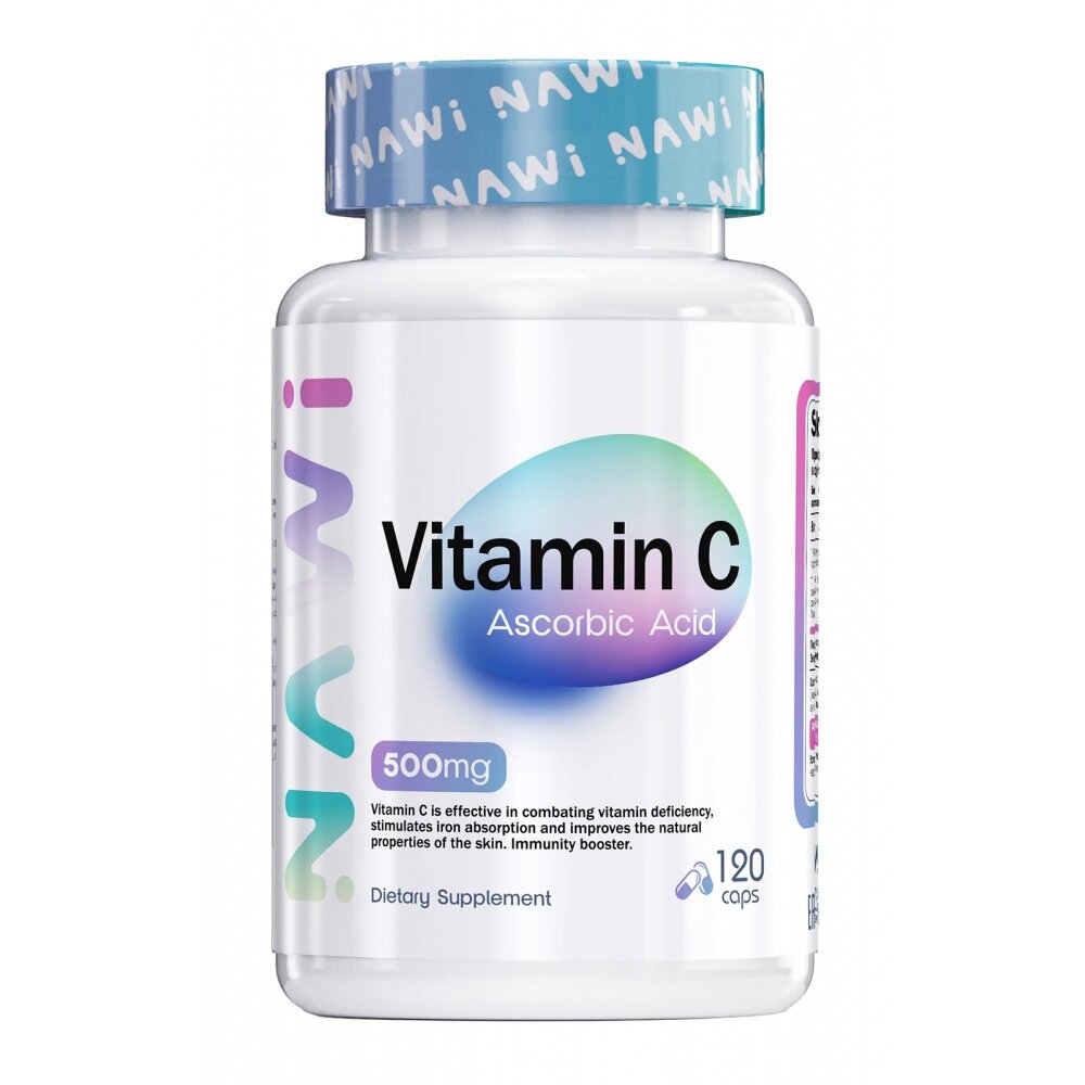 NAWI Vitamin C Ascorbic Acid, 120 капсул