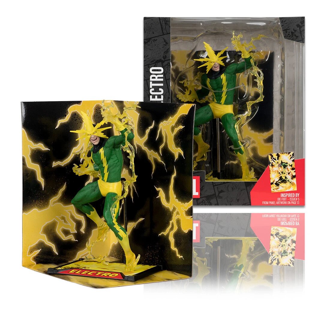 Коллекционная модель-фигурка Mcfarlane Toys Marvel - Электро (Джо Фиксит) #5 в масштабе 1:10