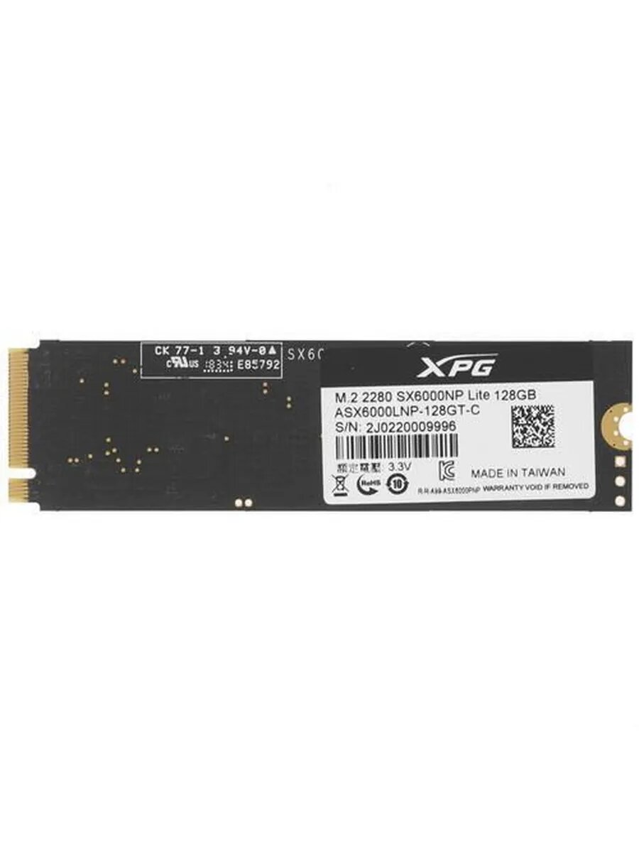 128 ГБ M.2 NVMe XPG SX6000 Lite ASX6000LNP-128GT-C PCIe 3.0