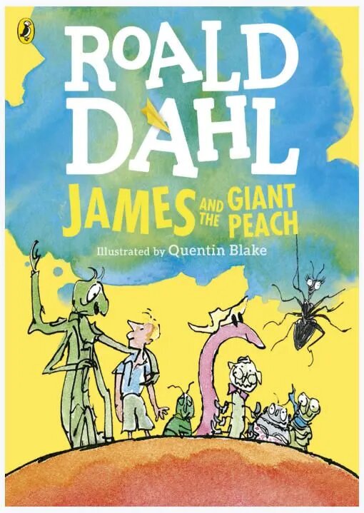 James and the Giant Peach by Roald Dahl, Illustrated by Quentin Blake, Paperback