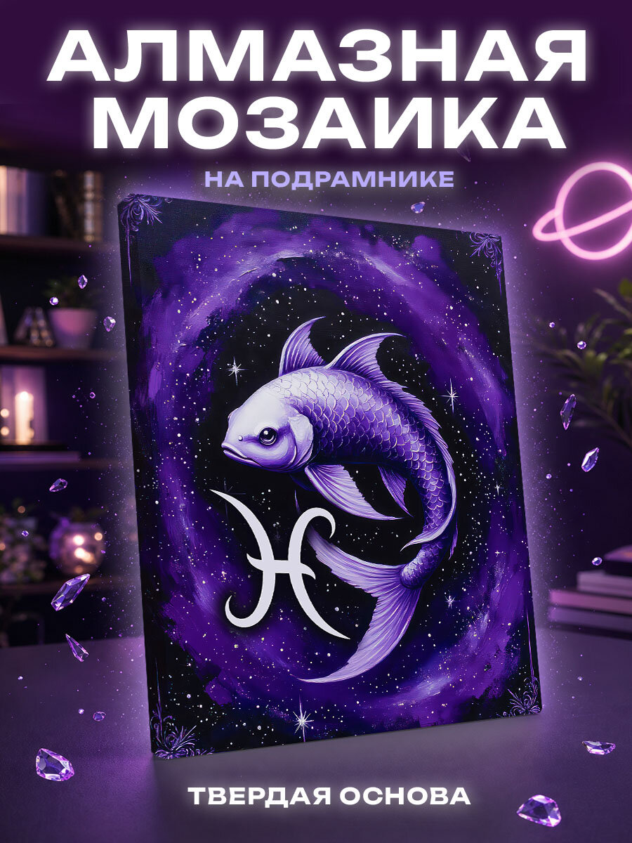 Алмазная мозаика Рыбы