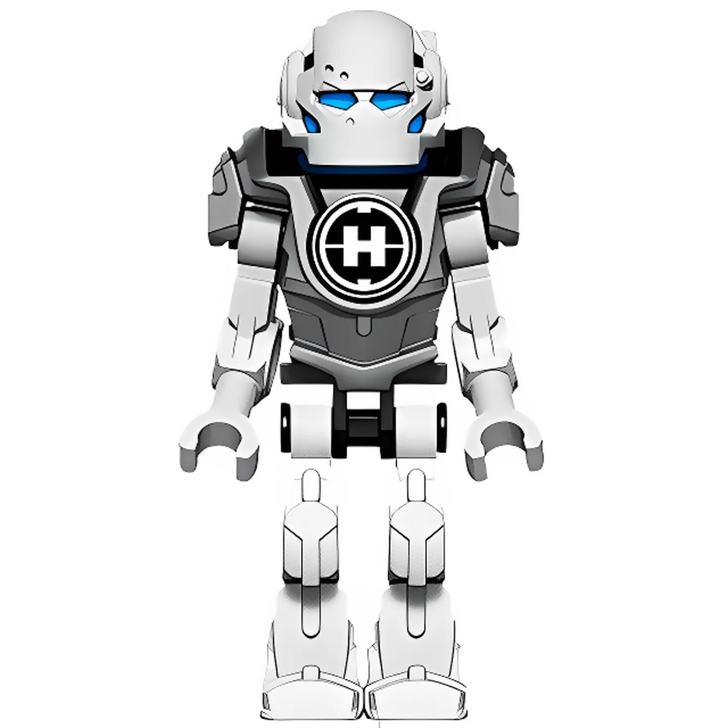 Минифигурка Lego Hero Factory Mini - Stormer - Bright Light Blue Head hf018 N