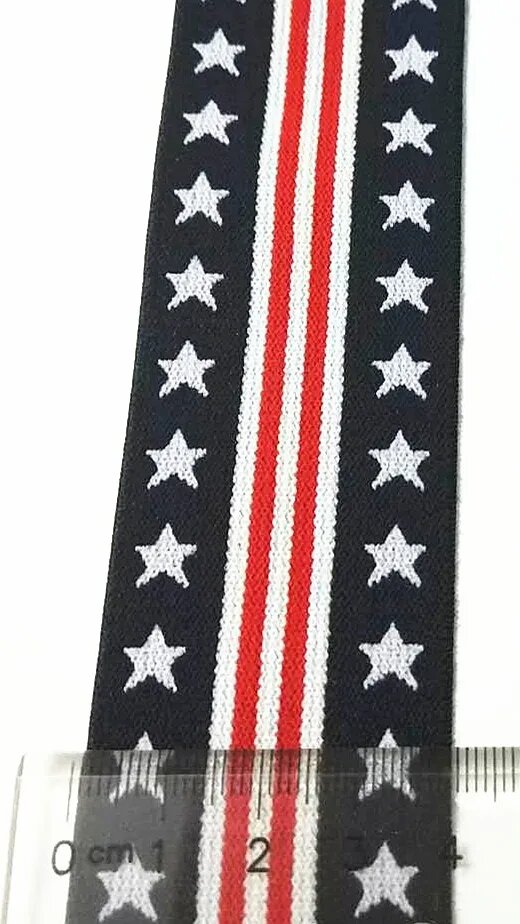 Эластичные ленты 4 см темно-синие и черные из спандекса