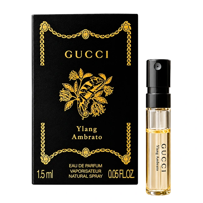 Пробник Gucci Ylang Ambrato 1.5 / Парфюмерная вода Гуччи Иланг Амбрато мини-версия / Яркий аромат