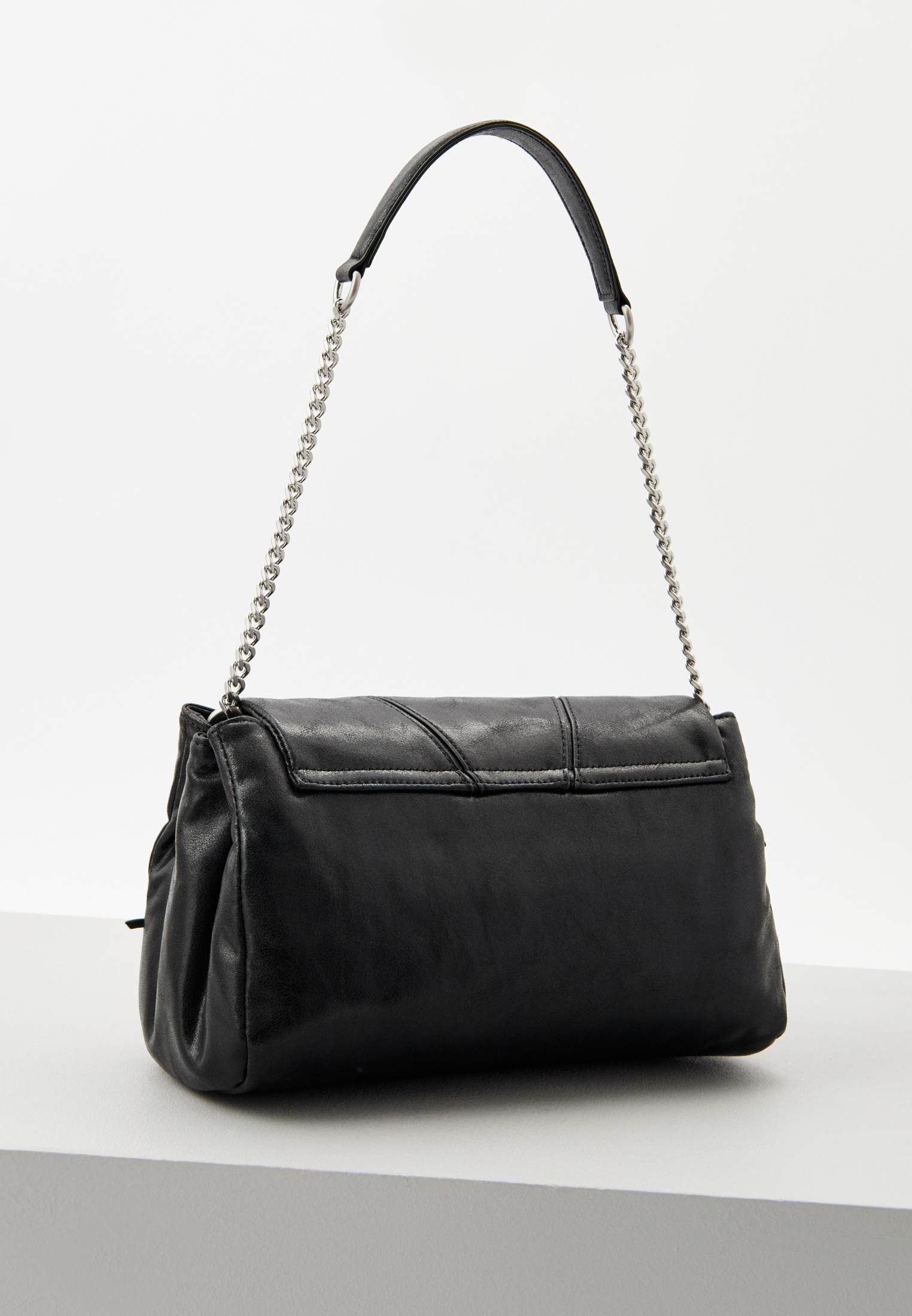 Сумка мессенджер DKNY MILLA, фактура матовая, зернистая, черный — фото 1