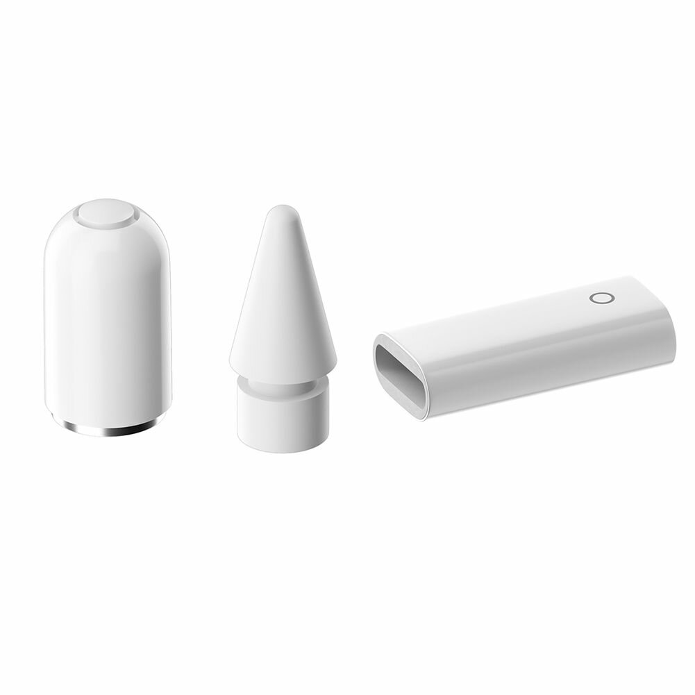 Адаптер питания Lightning + колпачок и наконечник для Apple Pencil 1