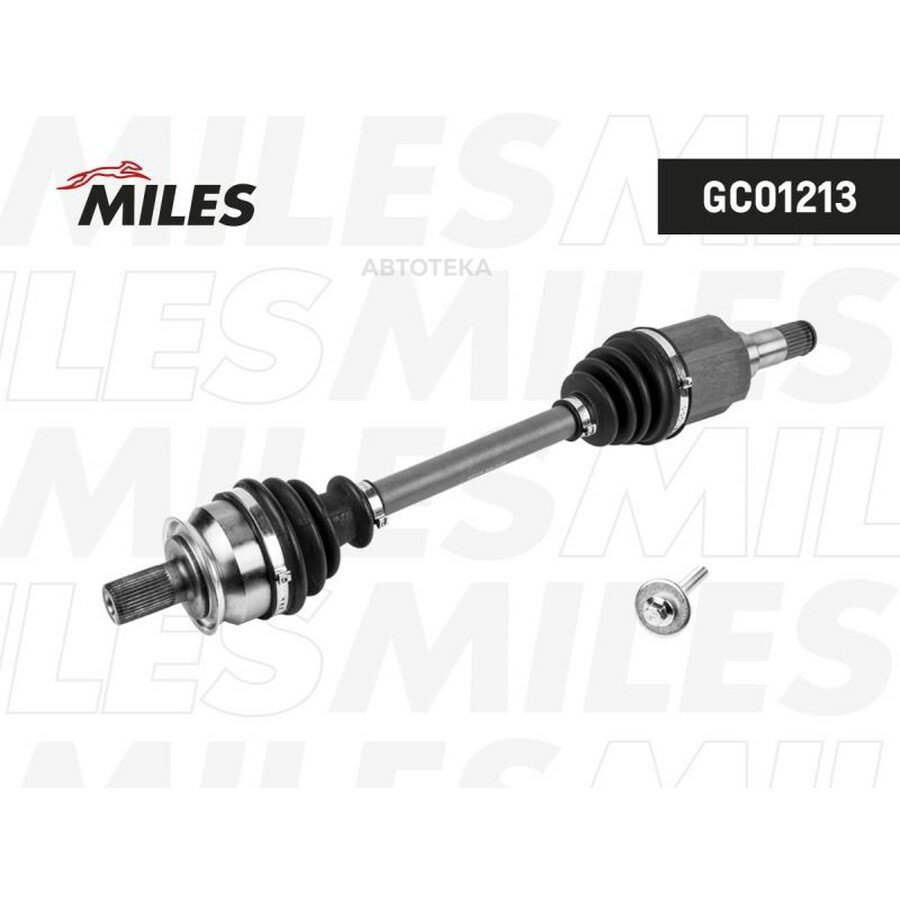 Привод в сборе FORD FOCUS II 05- 1.6ti AT/2.0i MT лев. MILES GC01213