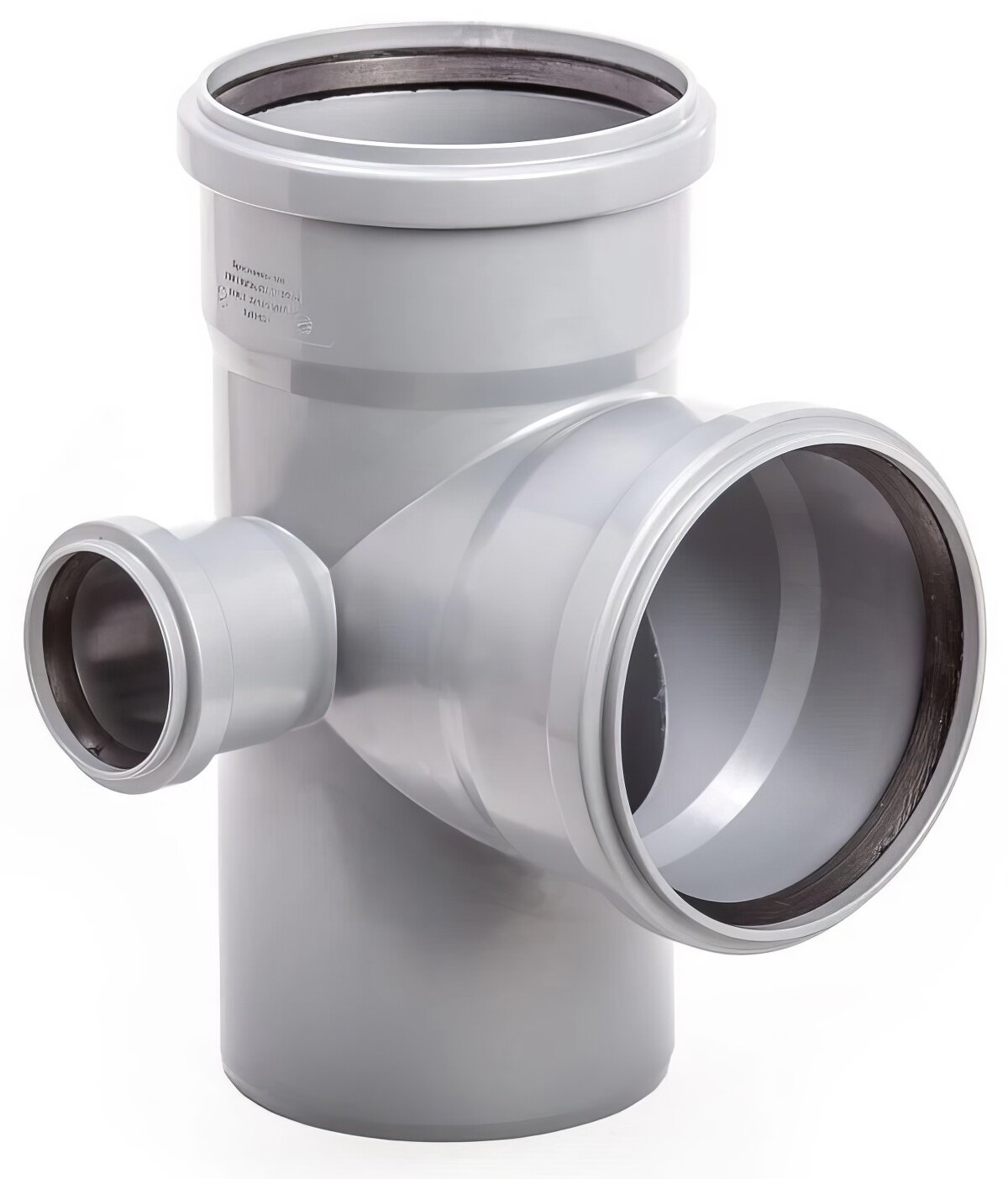 Крестовина Lammin d110х110х50 мм 87,5° пластиковая двухплоскостная левая для внутренней канализации (Lm35021010050)