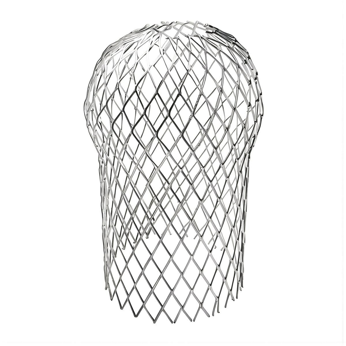 Сетка для водосточного желоба защита от листьев мусора алюминиевая предотвращает засор дренажной трубы на крыше, Новый круглый наконечник, диаметр 10CM, высота 17cm / Механический фильтр