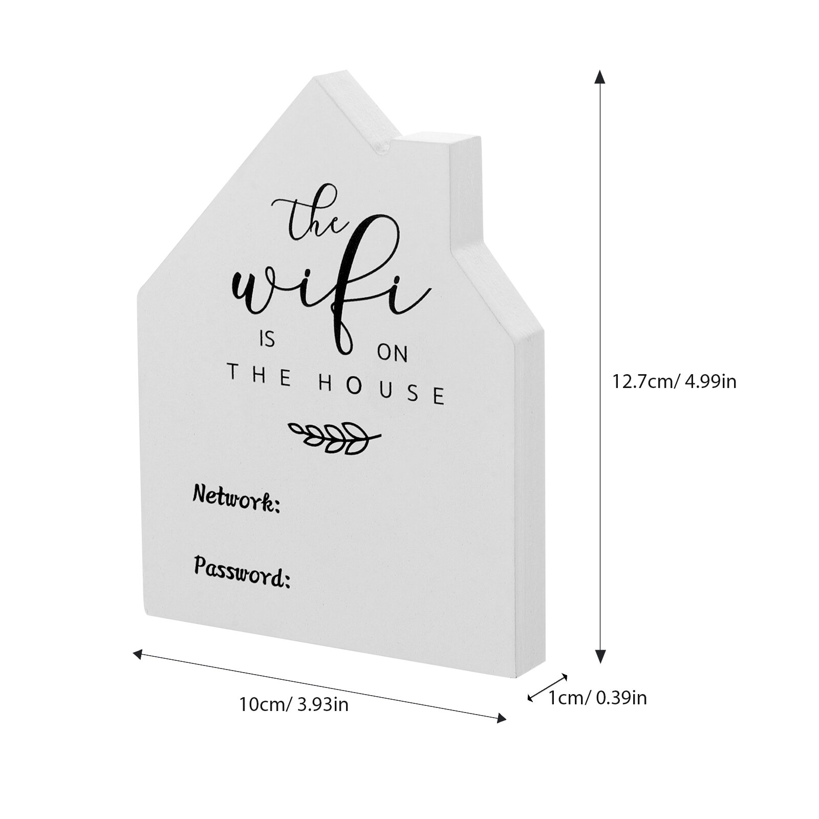 Wifi Пароль Доска Для Гостей Стильный Аксессуар Для Дома Офиса И Отеля 12 70X10 00X1 00Cm