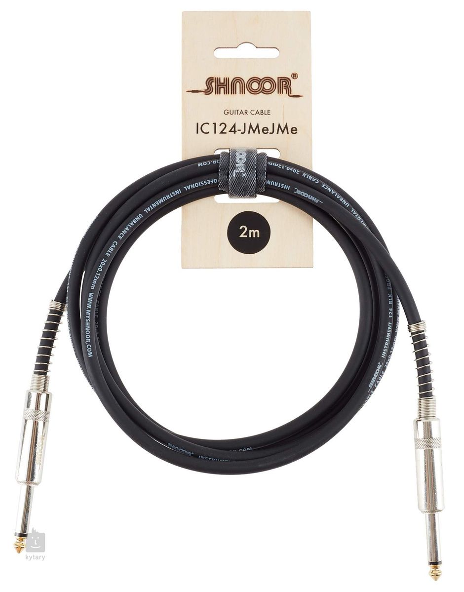 Кабель инструментальный Jack-Jack SHNOOR IC124-JMeJMe-2m, моно, 2м, прямой-прямой