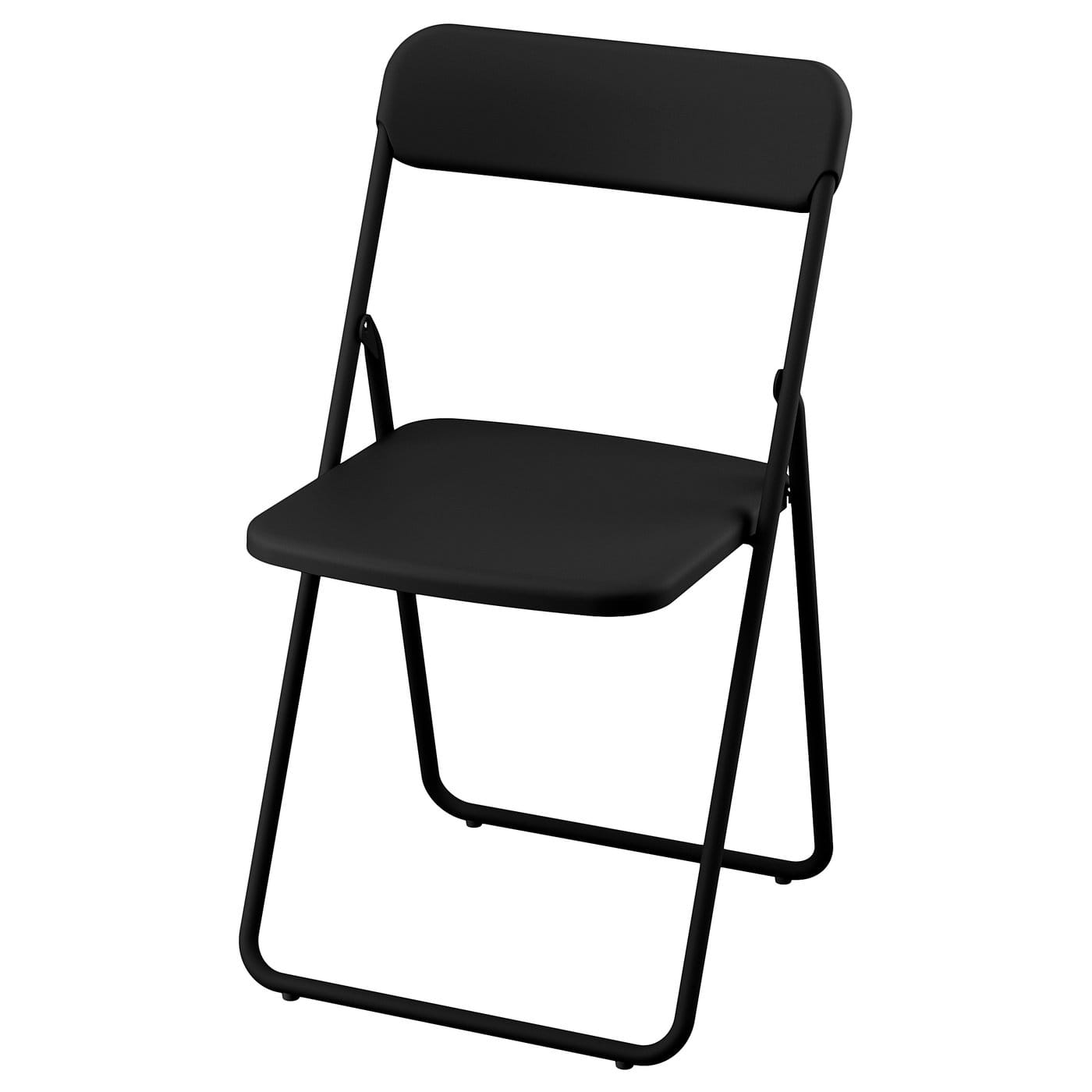 Складной стул IKEA VIHALS, 50x54x80 см, черный 906.517.42