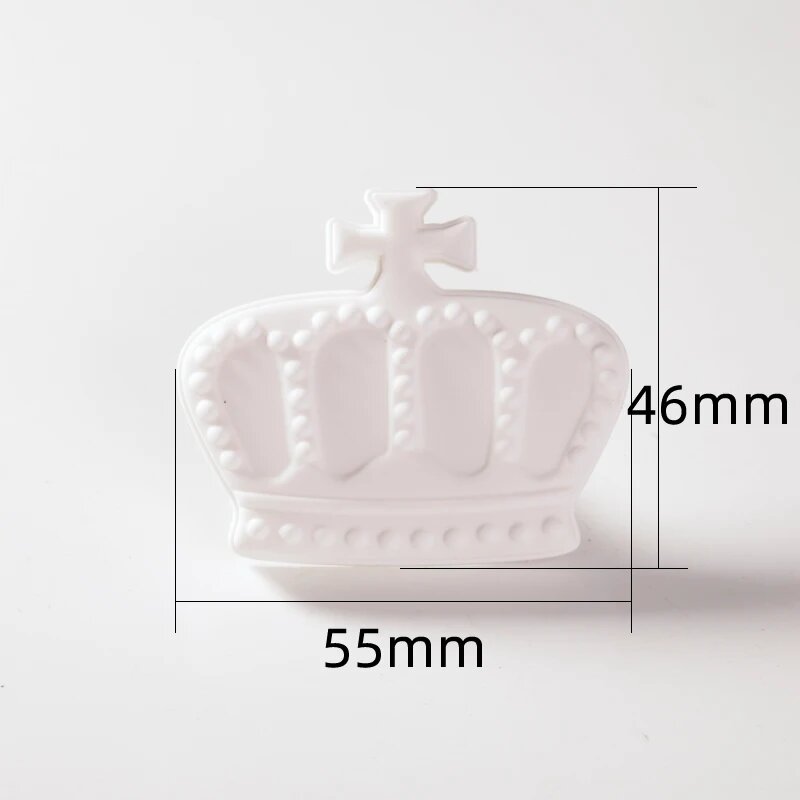 Мягкие резиновые ручки для шкафа мультяшные морские Crown-White
