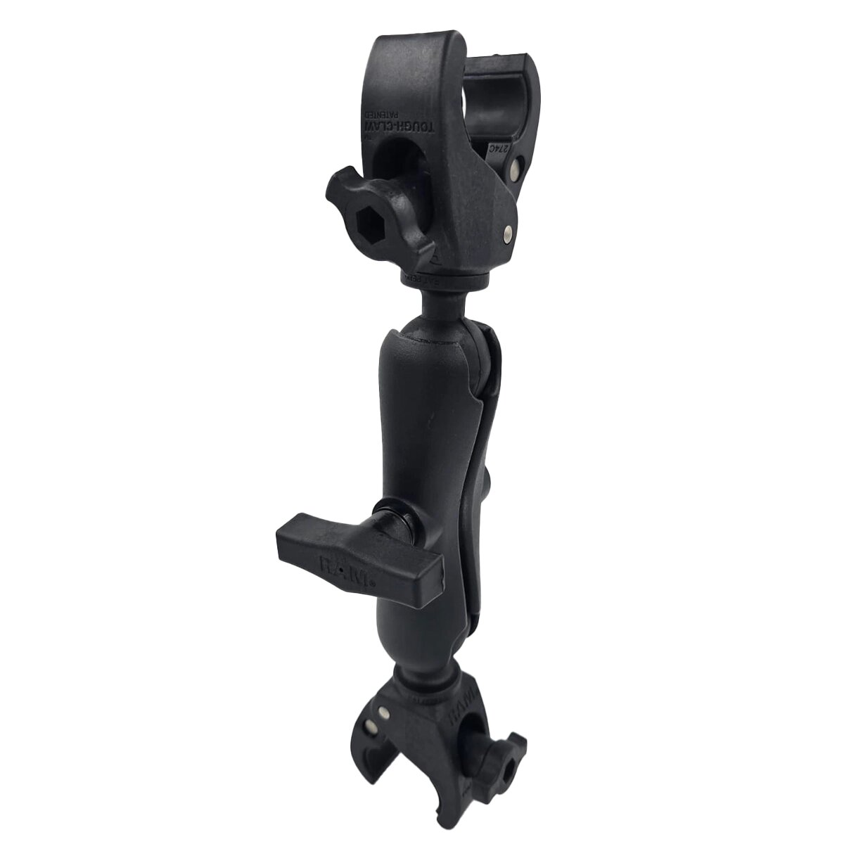 RAMRU-30980 Крепление RAM 2 струбцины Tough-Claw малые, муфта 140 мм, шары 38 мм (1,5")