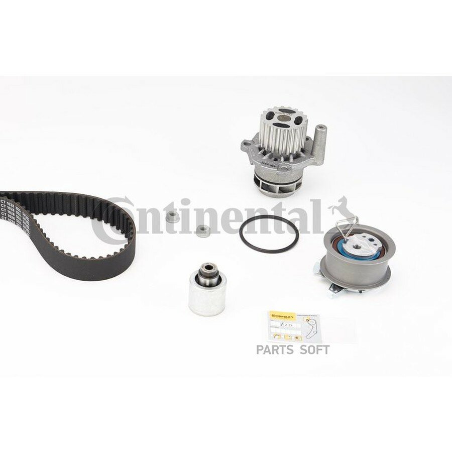 Комплект ремня ГРМ (с помпой) Audi/Seat/Skoda/Volkswagen A2 (8Z0)/AROSA (6H)/FABIA (6Y)/IBIZA IV (6L)/LUPO/POLO (9N_) 05/1997-> от официального дистрибьютора, CONTINENTAL, артикул CT1028WP1
