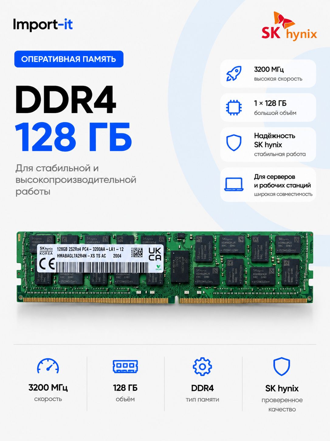 Оперативная память Hynix HMABAGL7A2R4N-XS 128GB