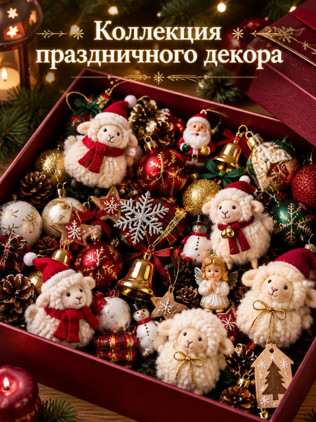 Набор подвесок для Рождественской елки