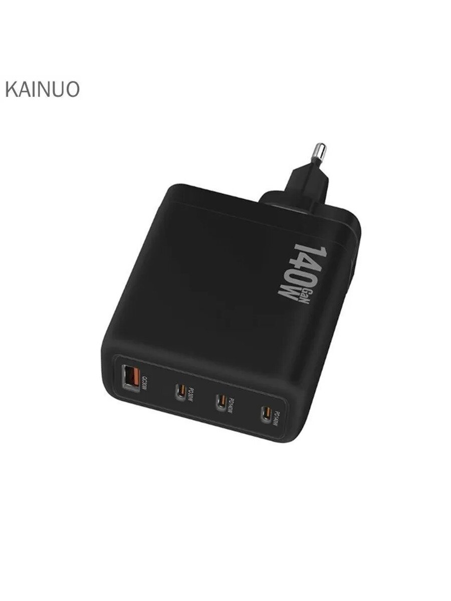 Сетевой адаптер питания 140W PD3.1 для паяльника T90, зарядный блок EU с 4 портами USB-C и USB-A, кабель 1 м